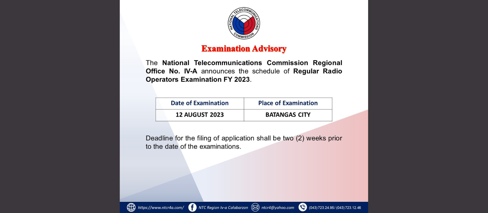 GOVPH | National Telecommunications Commission IV-A